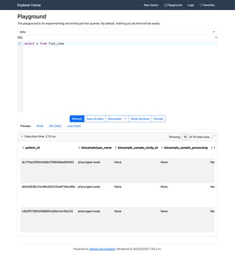 Sql Explorer — Biospecdb 113