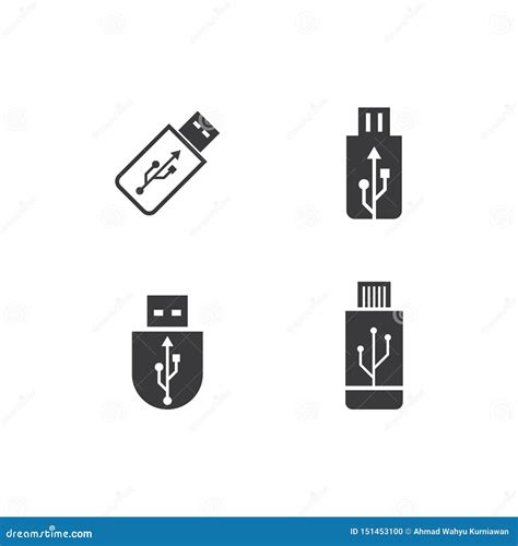 Usb Data Transfer Icon Stock Vector Illustration Of Storage 151453100