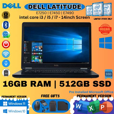 Dell Latitude Windows Laptop Core I5i7 5th6th8th Generation Laptop