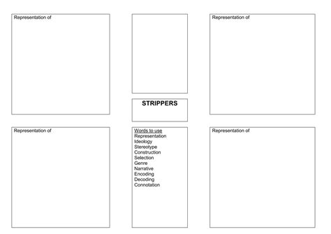 Representation Sheet Ppt