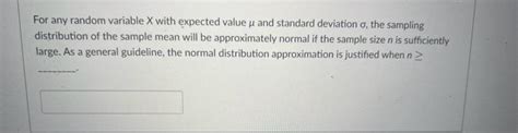 Solved For Any Random Variable X With Expected Value μ And
