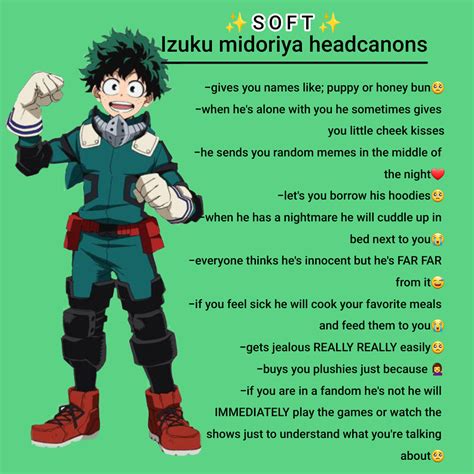 Best 10 ~soft Deku Headcanons~ Artofit