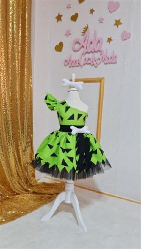 Pebbles Flintstone Outfit Green Pebbles Flintstone Costume Pebbles