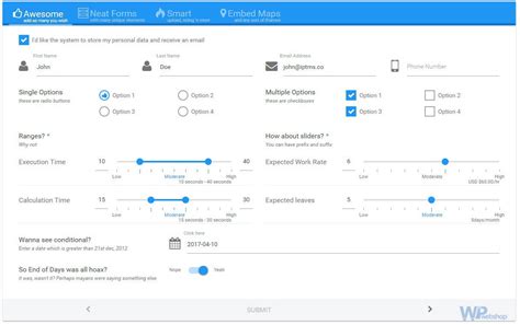 nex forms vs eform form plugin comparison