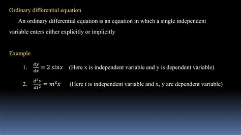 Introduction Of Differential Equation Pptx