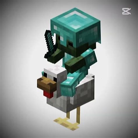 Diamond Armor Chicken Jockey Youtube