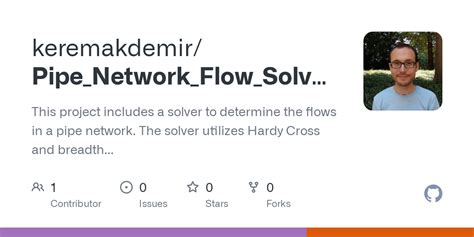 GitHub Keremakdemir Pipe Network Flow Solver This Project Includes A Solver To Determine The