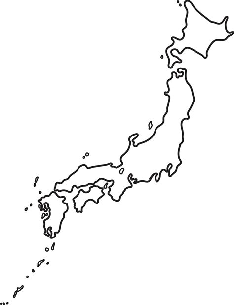 Japan Outline Map Images