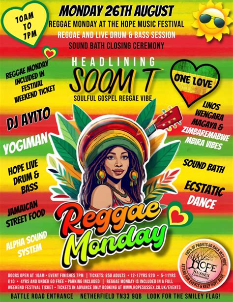 Reggae Monday At Hope Freedom Music Festival Hope Susmunity