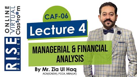 Caf 6 Zia Ul Haq Lecture 4 Youtube