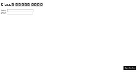 State With Class Codesandbox