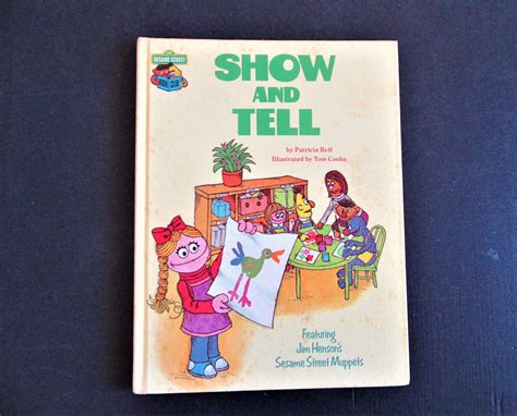 1980 Show And Tell Sesame Street Book Club Hardcover Jim Hensons