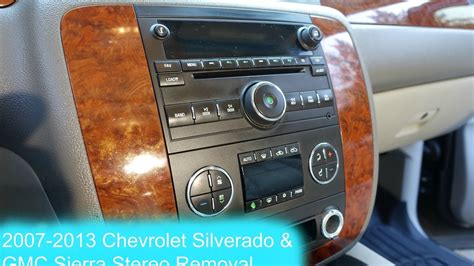 Gmc Sierra Radio Removal