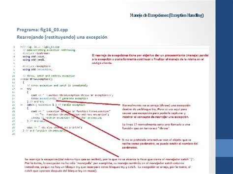 manejo de excepciones exception handling leccin 14 manejo