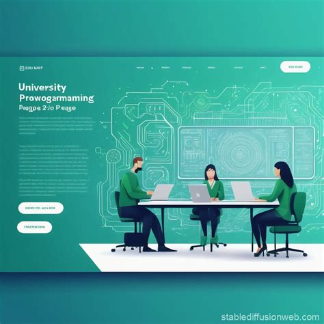 Modern University Programming Landing Page Banner Stable Diffusion Online Modern University Programming Landing Page Banner Stable Diffusion Online