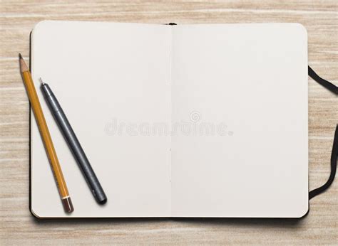 Study Concept With White Notebook Stock Image Image Of Pencil