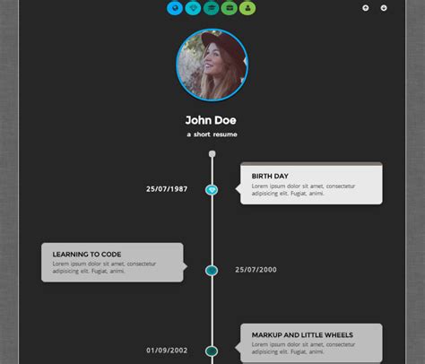 漂亮的jquery时光轴效果垂直css3时间轴特效mytimeline