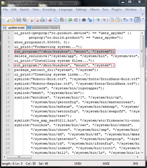 More Advanced Guide To Edify Language In Updater Script