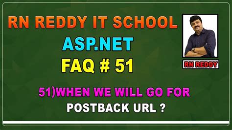Aspnet Faqs51 When We Will Go For Postback Url Youtube