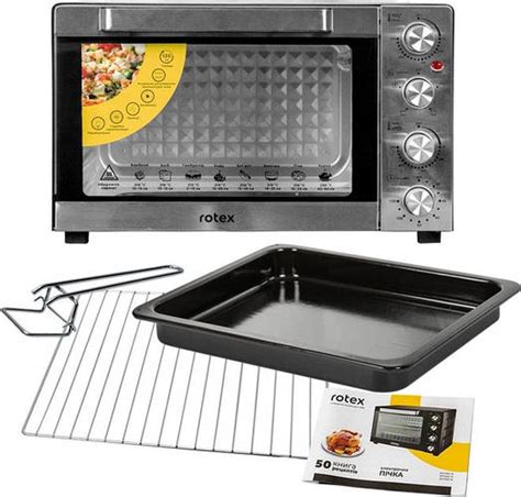 Духовка электрическая 2200 вт настольная с грилем ROTEX ROT452-CB Печь ...