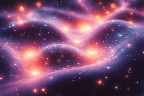 Mystical Cosmic Waves And Glowing Particles For Sci Fi Design And Digital Art Generative Ai