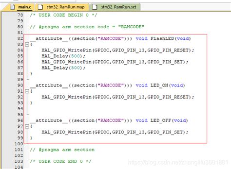 Stm32 进阶教程 11 Ram中运行程序stm32 Pragma Section Csdn博客