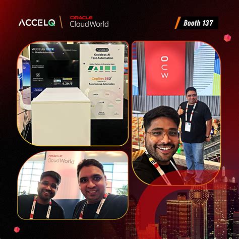 accelq on linkedin cloudworld testautomation oracle accelq ocw