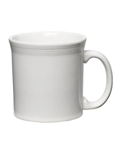 Java Mug 12 Oz Fiesta® White Canton Dish Barn