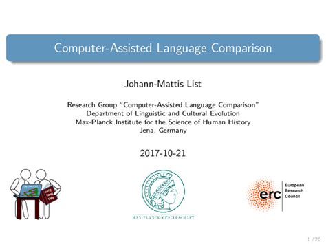 Computer Assisted Language Comparison Speaker Deck