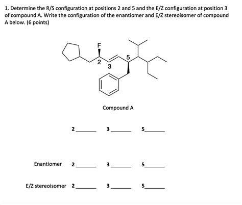 Solved Determine The R S Configuration At Positions And Chegg Com