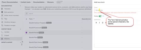 Glossary Term Field Should Allow Some Special Characters Voters
