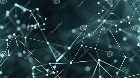 Abstract Network Connection Visualization Stock Illustration