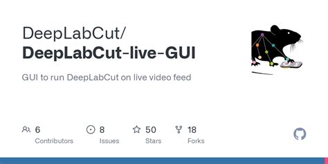 github deeplabcut deeplabcut live gui gui to run deeplabcut on live