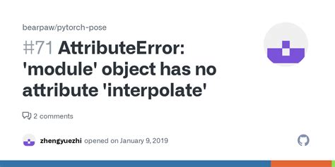 attributeerror module object has no attribute interpolate · issue