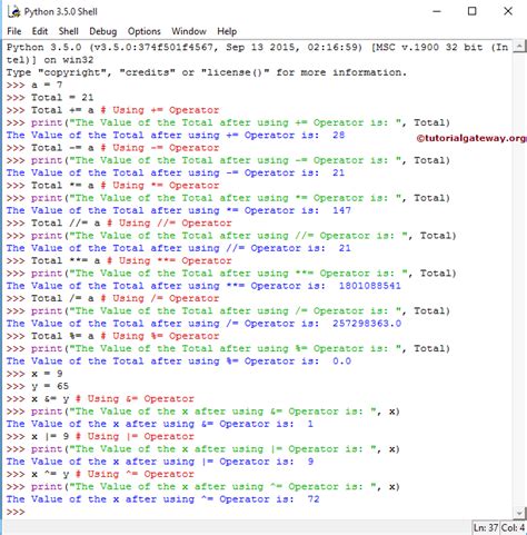 Python Assignment Operators Python Assignment Operators