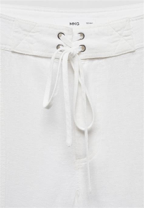 Брюки Mango Lea Exclusive For Lamoda цвет белый Rtladn399101