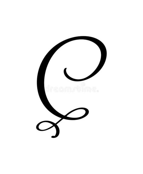 Hand Drawn Vector Calligraphy Letter C Script Font Logo Stock Vector Illustration Of Wedding Hand Drawn Vector Calligraphy Letter C Script Font Logo Stock Vector Illustration Of Wedding