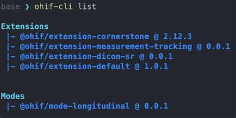 ohif command line interface ohif