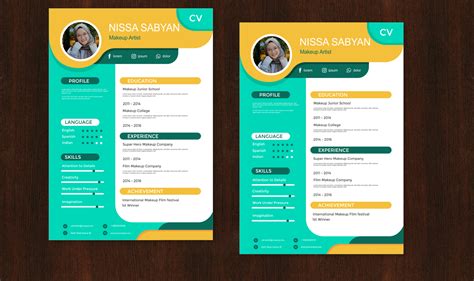 Detail Download Template Cv Coreldraw Koleksi Nomer