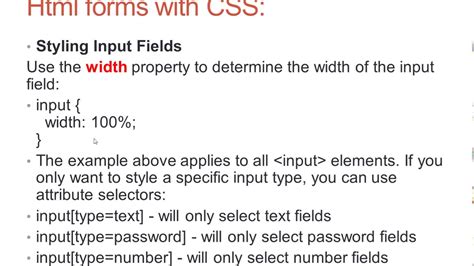 Html Form With Css Part 3 Youtube