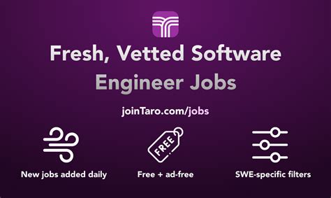 Taros Job Board For Software Engineers