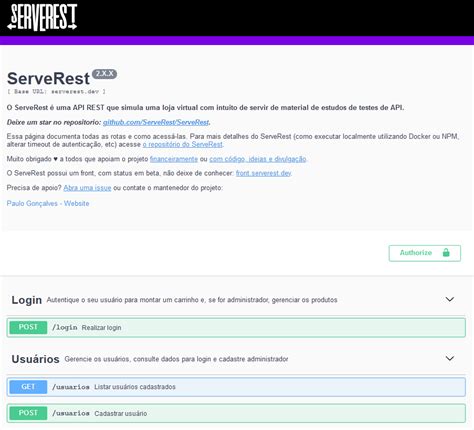 Readme Documentação de APIs a partir de um arquivo Swagger
