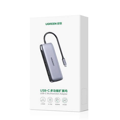 Ugreen Multi Functional HUB In USB Type C HDMI DP VGA X USB RJ Ethernet SD TF
