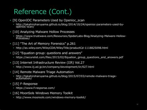 Openioc Scan IOC Scanner For Memory Forensics Speaker Deck