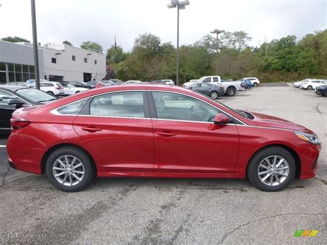 Scarlet Red 2019 Hyundai Sonata Se Exterior Photo 130021405