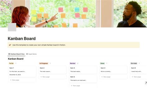 notion kanban board template template road
