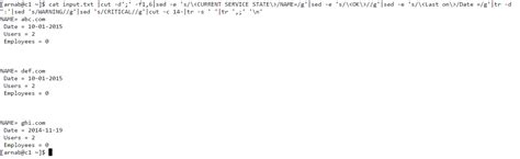 Linux Generate Report Based On Log File Using Shell Script Stack