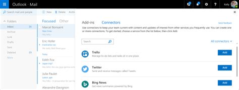 Microsoft Bringing Office 365 Connectors To Outlook On The Web
