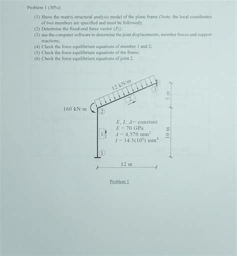 solved problem 1 30 1 show the matrix structural