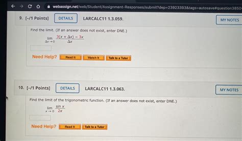 Solved Find The Limit Of The Function If It Exists If An